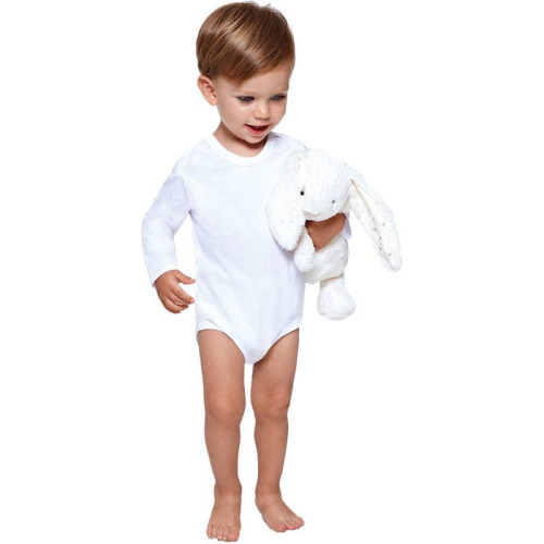 Body Blanco de Manga Larga para Bebé